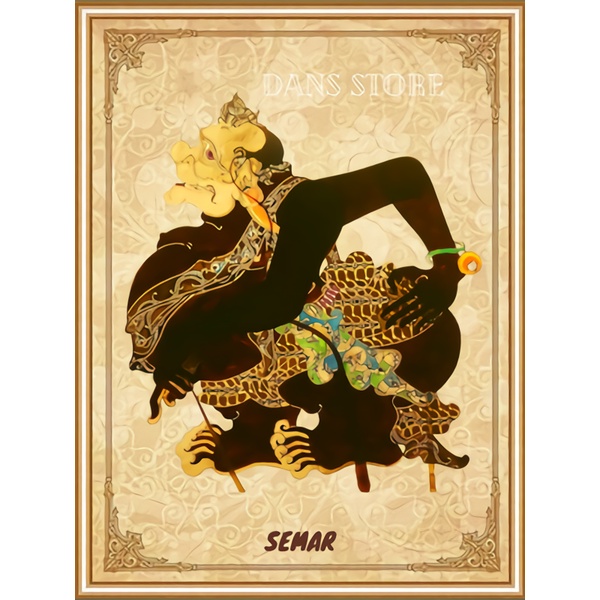 Jual Poster Wayang Semar Hiasan Dinding aesthetic Bahan MDF | Shopee ...