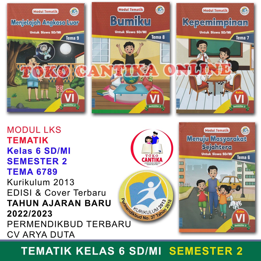 Jual Buku LKS Kelas 6 SD MI Tema 6789 Semester 2 - Buku LKS Modul Tematik | Shopee Indonesia