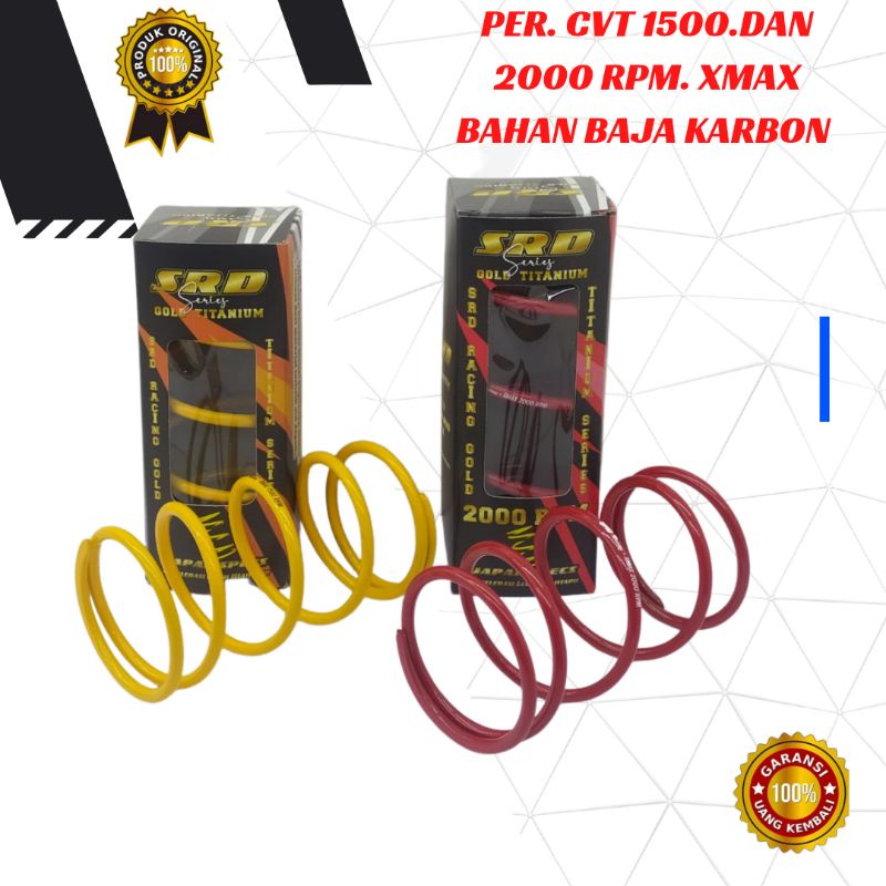Jual Per cvt XMAX 250 CC RACING 1500 RPM 2000 RPM SRD RACING GOLD ...