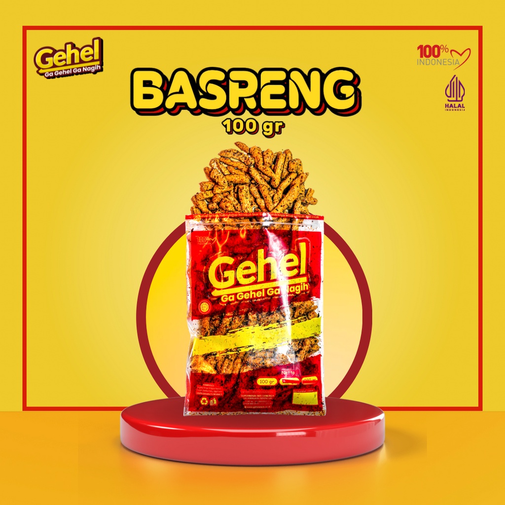 Jual Gehel Basreng 100gr - Makanan Ringan | Shopee Indonesia