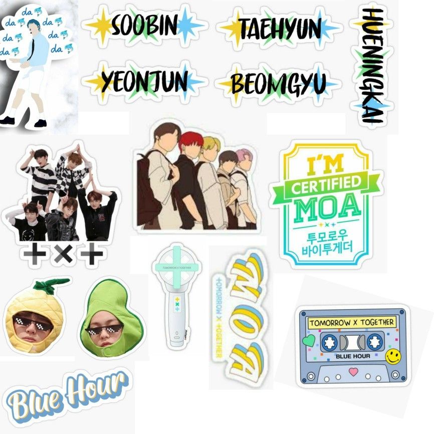 Jual STICKER TXT aesthetic kpop journaling laptop | Shopee Indonesia