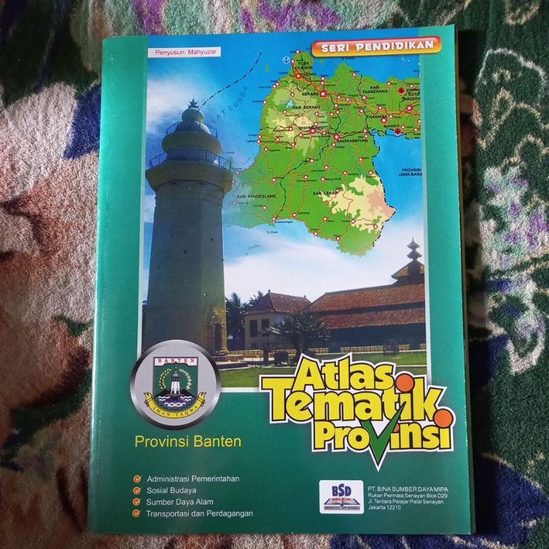 Jual ORIGINAL BUKU PETA ATLAS TEMATIK PROVINSI BANTEN | Shopee Indonesia