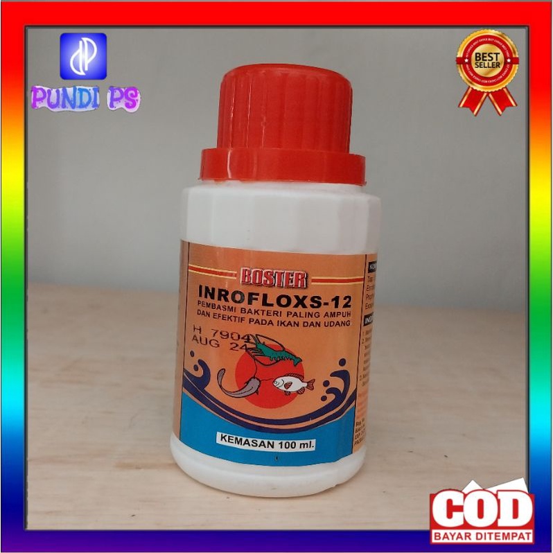 Jual BOSTER INROFLOXS 12 100 ml enro antibiotik ikan enrofloxacin cair | Shopee Indonesia