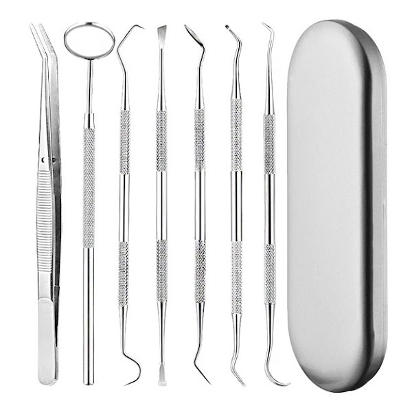 Jual Peralatan Set Dokter Gigi Dentist Dental Tool 7 PCS stainless ...