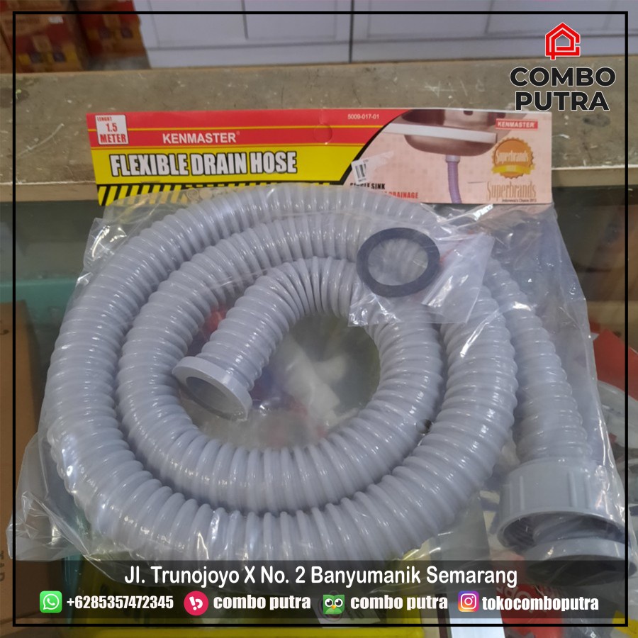 Jual Selang Washtafel 1,5 m Kenmaster Flexible Drain Hose | Shopee Indonesia