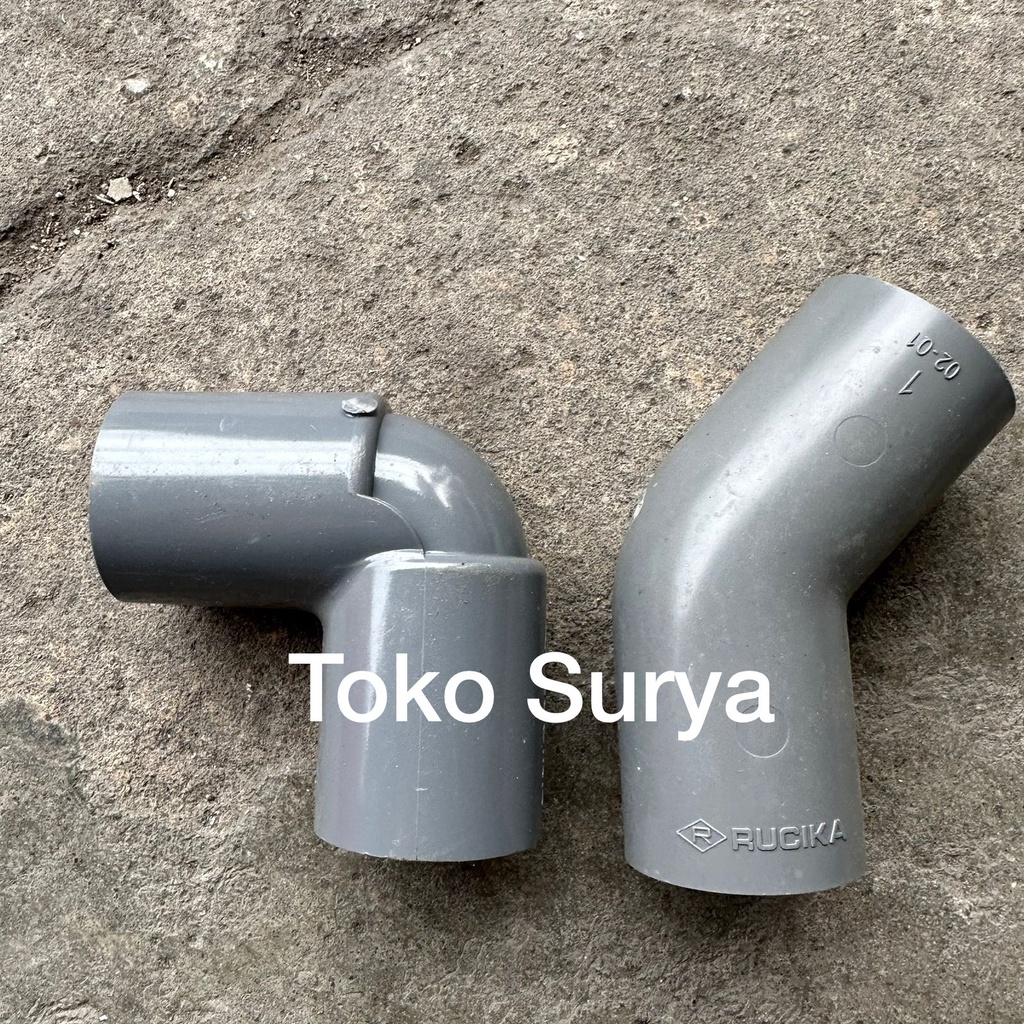 Jual RUCIKA KENI 90 DERAJAT 1" 45 DERAJAT 1"- Elbow keni 1 AW inch 45 derajat Rucika 1 1 inci ...