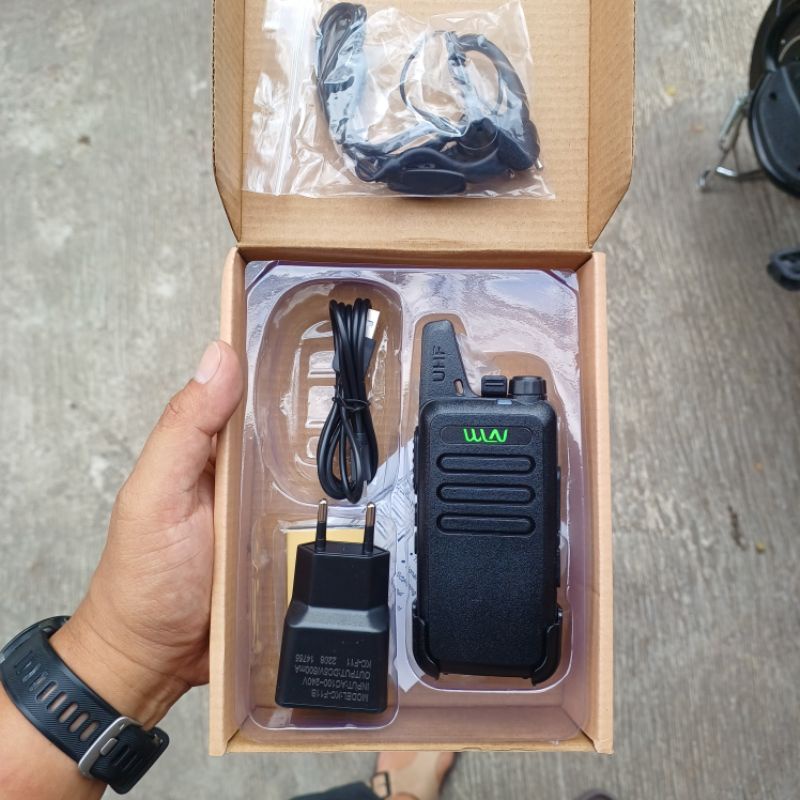 Jual HT WLN Model KD-C1 Handy Talky Radio UHF Walkie Talkie standar Army | Shopee Indonesia