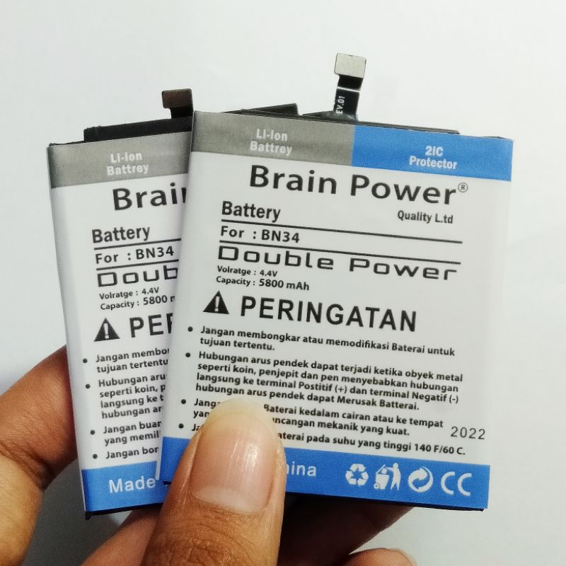 Jual BATU BATRE BATRAI XIAOIM REDMI 5A BN34 BATRE HP XIAOMI REDMI 5A ...
