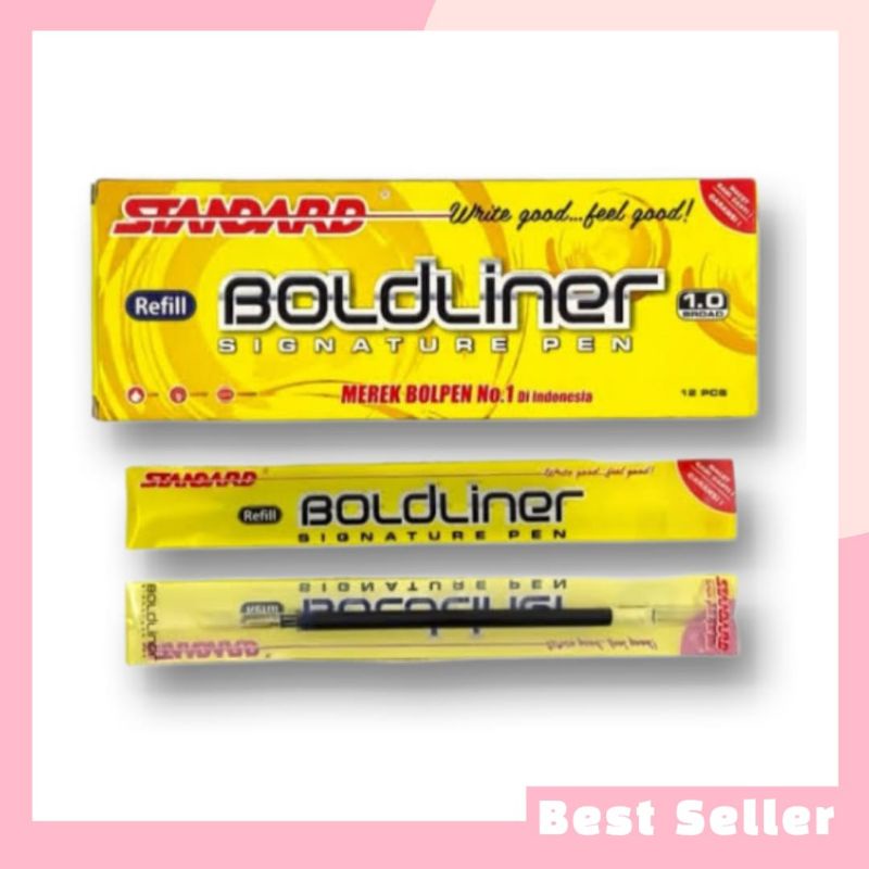 Jual Refill Isi Pulpen Standard Boldliner 1.0mm 1 Lusin Isi 12 Pcs ...