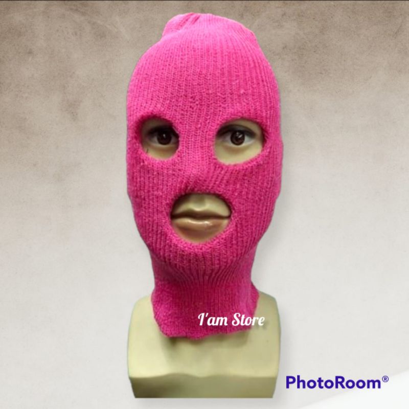 Jual Topi Sebo/Topi Ninja/Topi Kethu/Kupluk Lubang 3/Topi Topeng/Topi ...