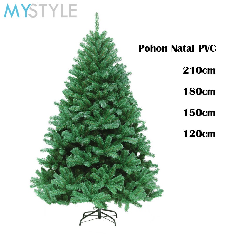 Jual MYSTYLE POHON NATAL POLOS 120 / 150/ 180 / 210 CM POHON NATAL ...