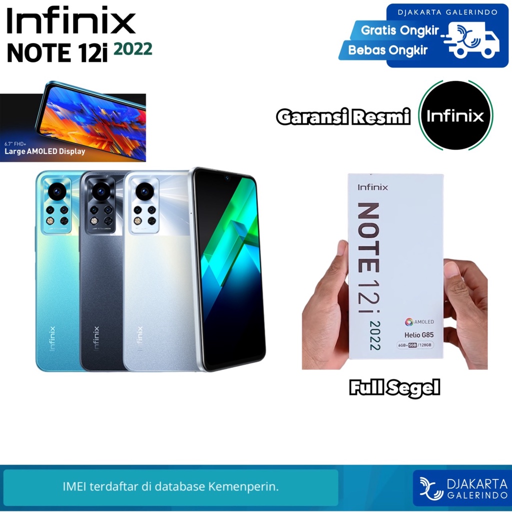 Jual Infinix NOTE 12i 2022 6/128GB + 5GB Extended RAM up to 11GB ...