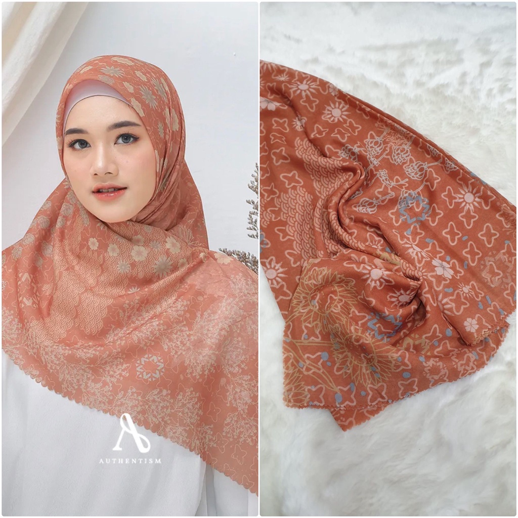 Jual Voal Motif Premium / Hijab Segi Empat Voal Motif Premium Lasercut / Jilbab Voal Motif ...