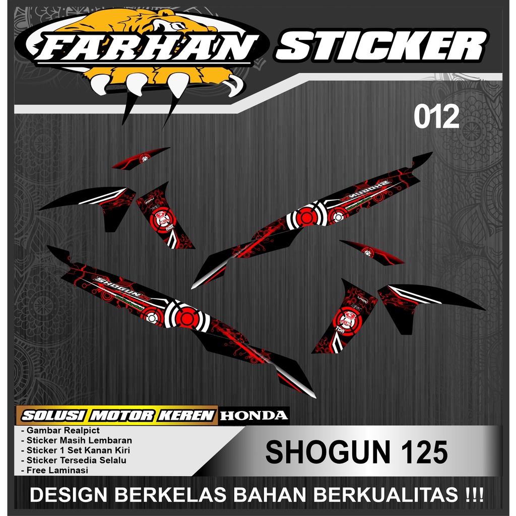 Jual f012 Sticker Variasi Striping Shogun, Smash, Sp 125 RR Desain ...