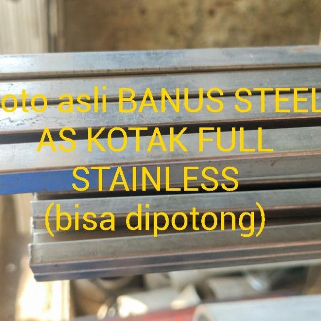 Jual AS kotak stainless 304 5 mm x 5 mm x 6 mtr full stainless 5 x 5 mm ...