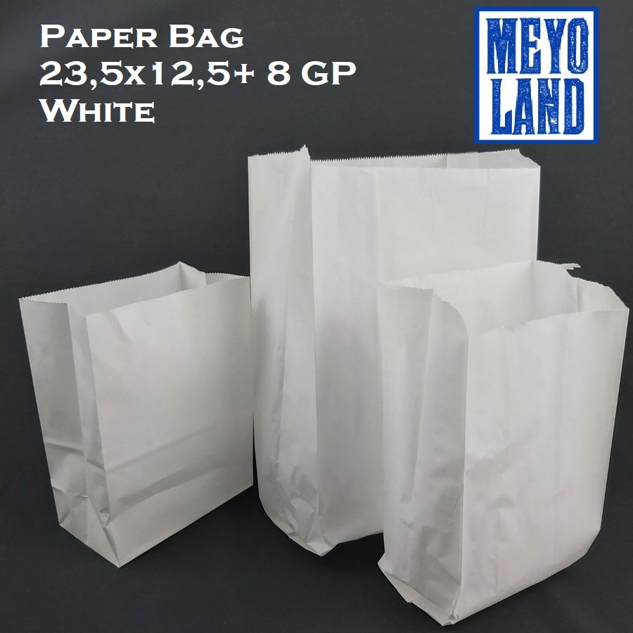 Jual Paper Bag Roti 23.5x12.5x8cm (100pcs) Fried Chicken Kentang ...