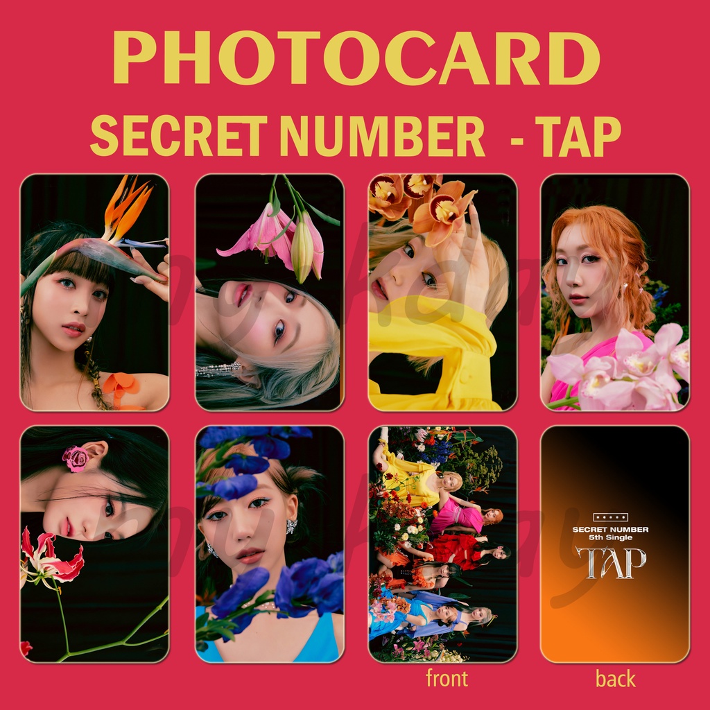 Jual PC-1086, Photocard Secret Number Tap 2 sisi | Shopee Indonesia