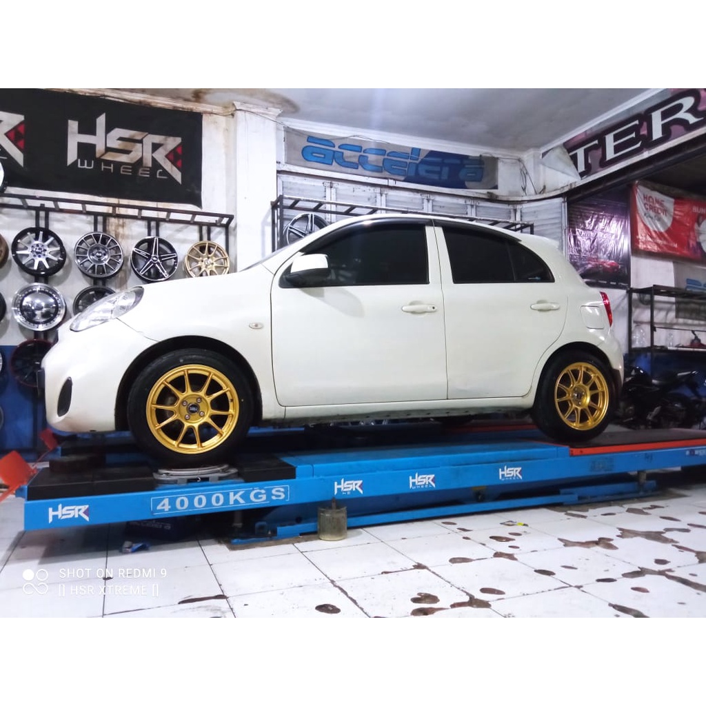 Jual velg mobil nissan March ring 16x7 hsr zico pcd 4x100 | Shopee ...