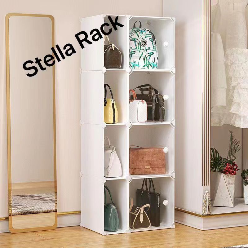 Jual GISEL - STELLA - RAK PENYIMPANAN TAS - LEMARI PLASTIK TAS - LEMARI ...