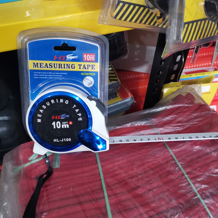 Jual meteran tarik otomatis 10 meter hi tech meteran tangan | Shopee ...