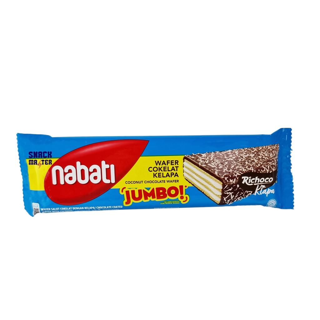 Jual Nabati KLAPA Coated Wafer Coklat Kelapa JUMBO - Netto 18 gr ...