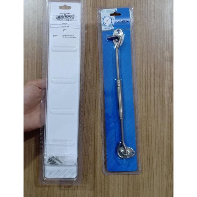 Jual WINDOW STAY DEKKSON WS 001 10" SSS Hak Angin Kait Jendela 10 Inch ...