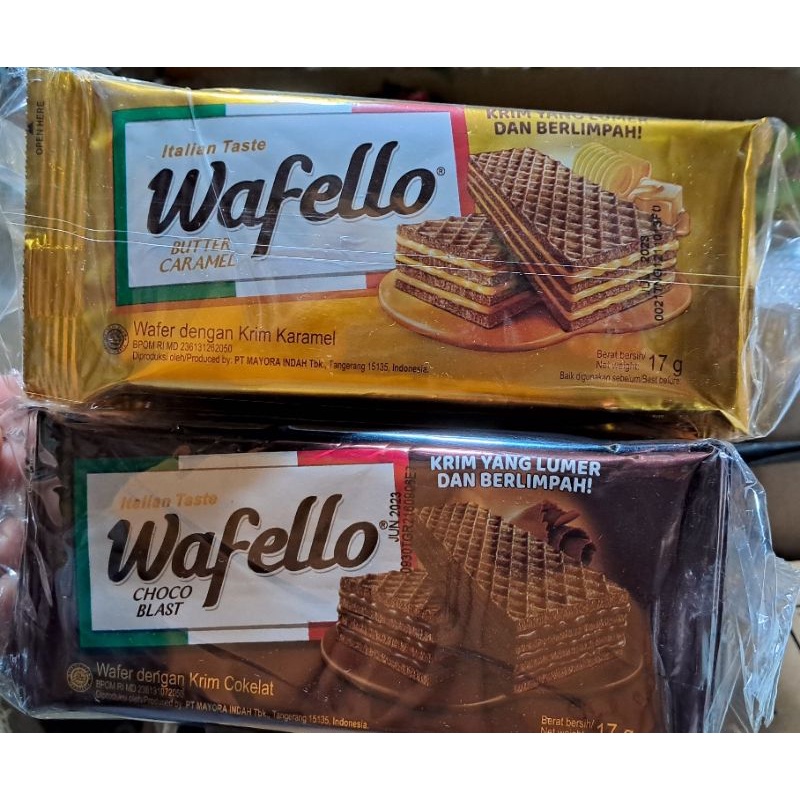 Jual WAFER WAFELLO 1 RENCENG ISI 10/ WAFER KRIM KARAMEL/ WAFER KRIM ...