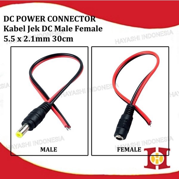 Jual Kabel Jack JekK DC 12V Power Supply Male Female Konektor Adaptor ...