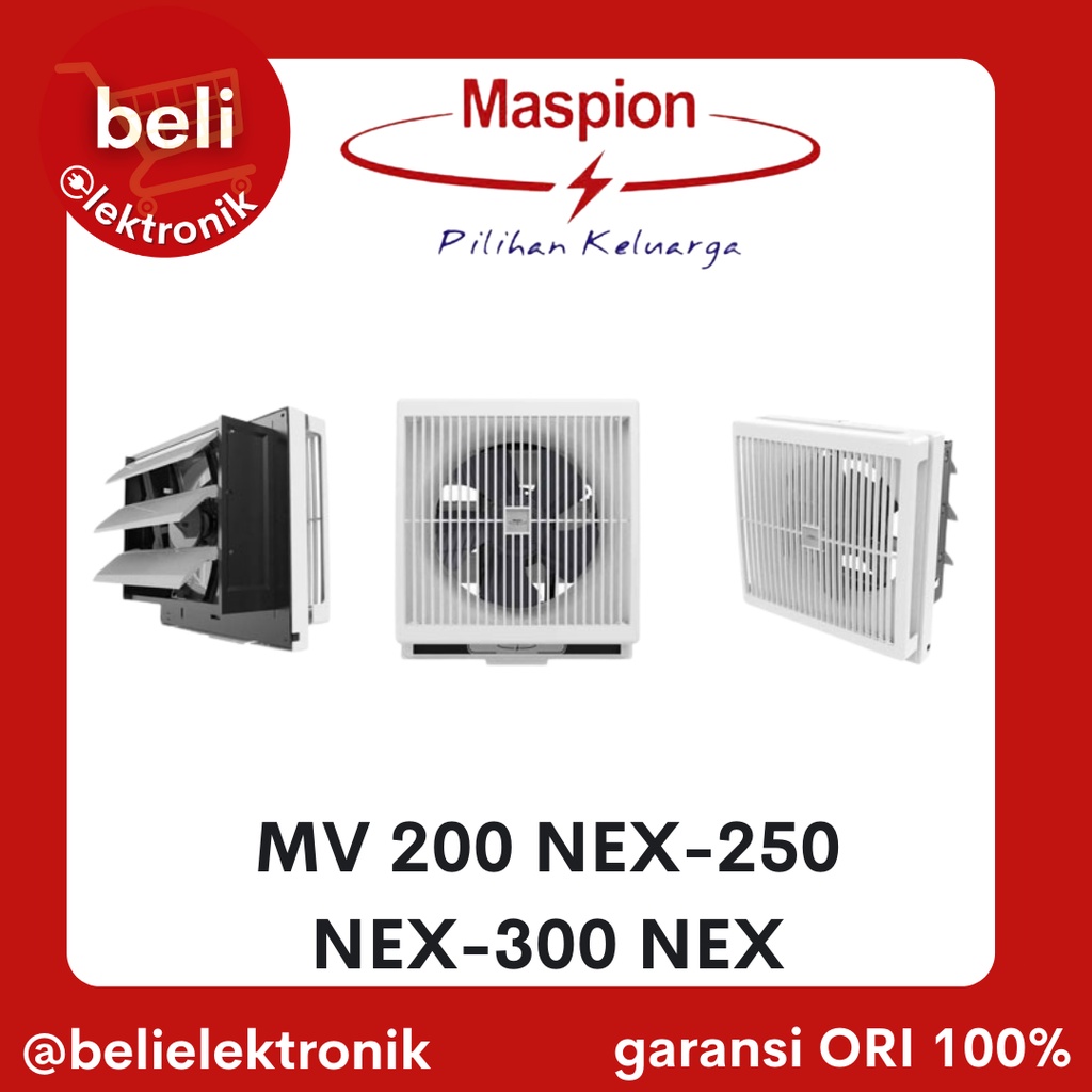 Jual MASPION Exhaust fan/Wall Exhaust Fan/Heksos Fan/Hexos Fan 8/10/12 Inch MV-200 NEX/250 NEX ...