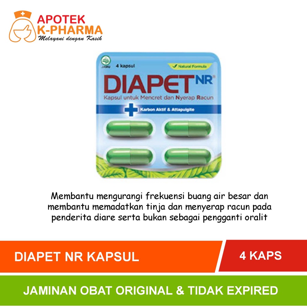 Jual Diapet NR Strip Isi 4 Tablet Obat Original | Shopee Indonesia