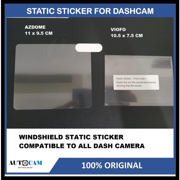 Jual Static Sticker Electrostatic Sticker Film For Dash Camera | Shopee ...