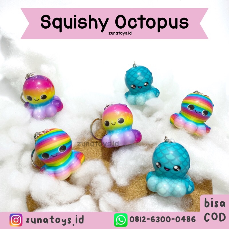 Jual Squishy Mini Octopus | Squishy Murah | Shopee Indonesia