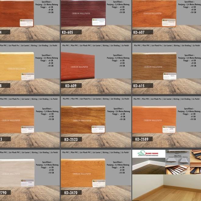 Jual PLIN LANTAI PVC,LIS LANTAI PVC , LIS TEMBOK PVC / Lis parket ...