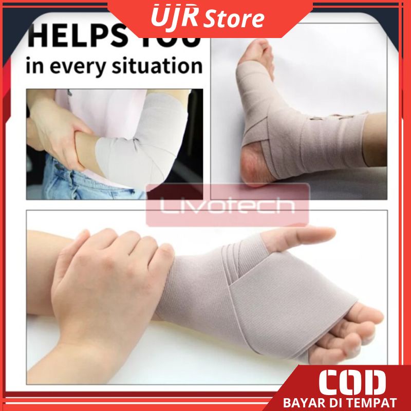 Jual Perban Engkel Paha Bahu Elastic Bandage + Klip 10cm x 45m Perban 4 ...