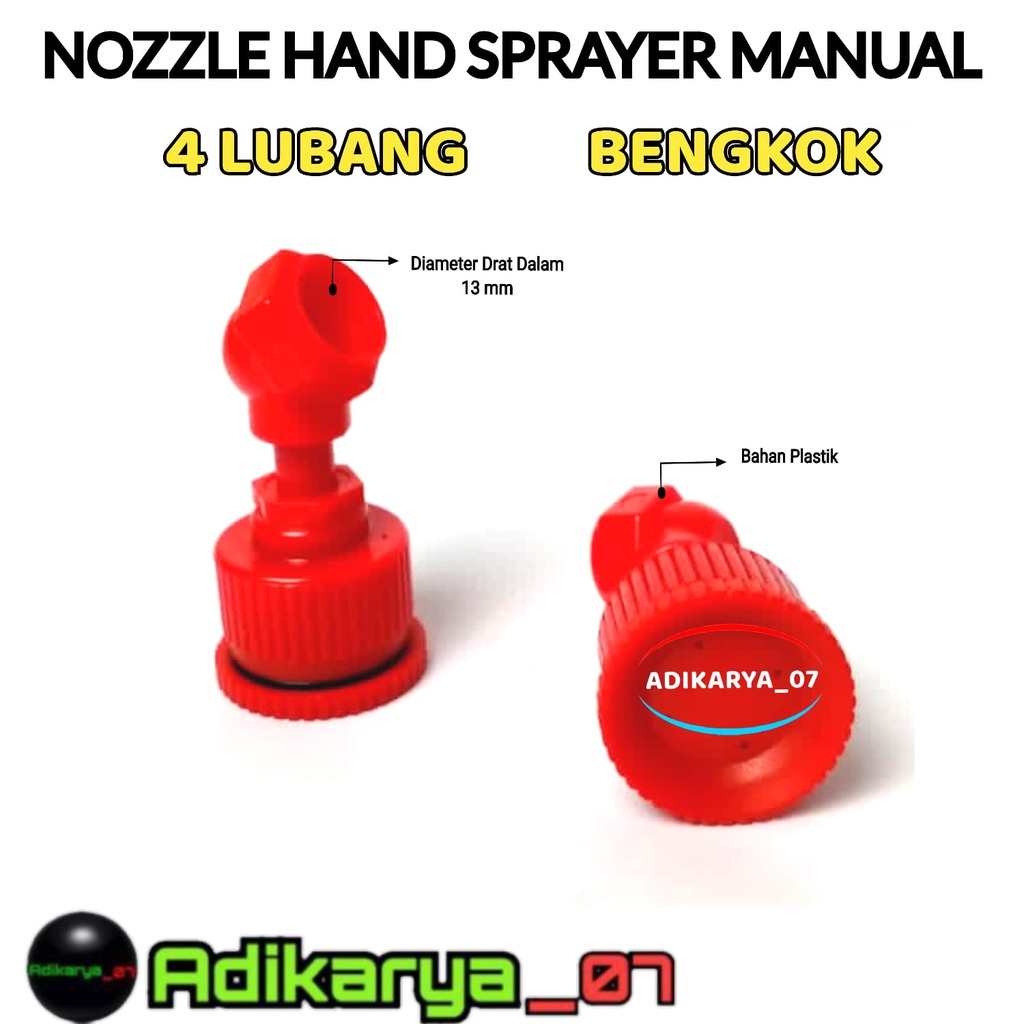 Jual Nozzle Swan 4 Lubang Nozzle Plastik Sprayer 4 Lubang Nozzle Spuyer ...
