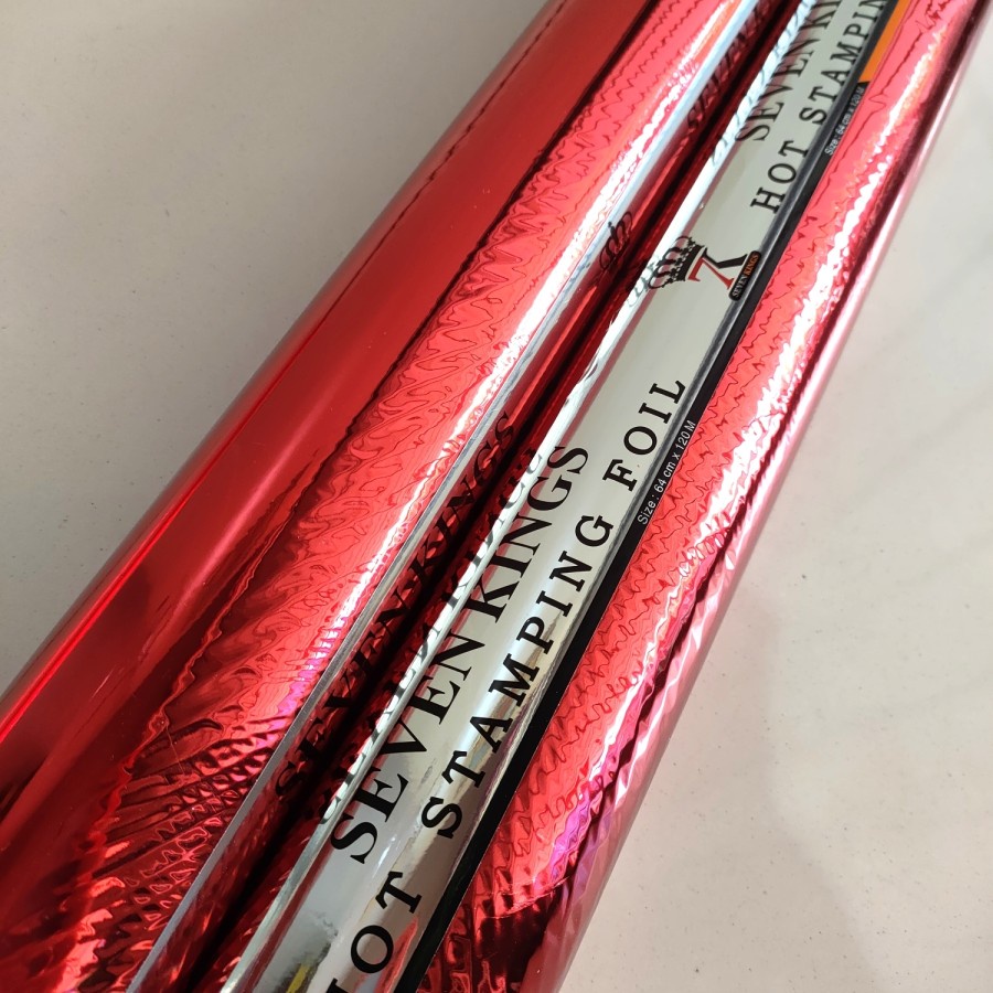 Jual Hot stamping foil warna merah / red | Shopee Indonesia