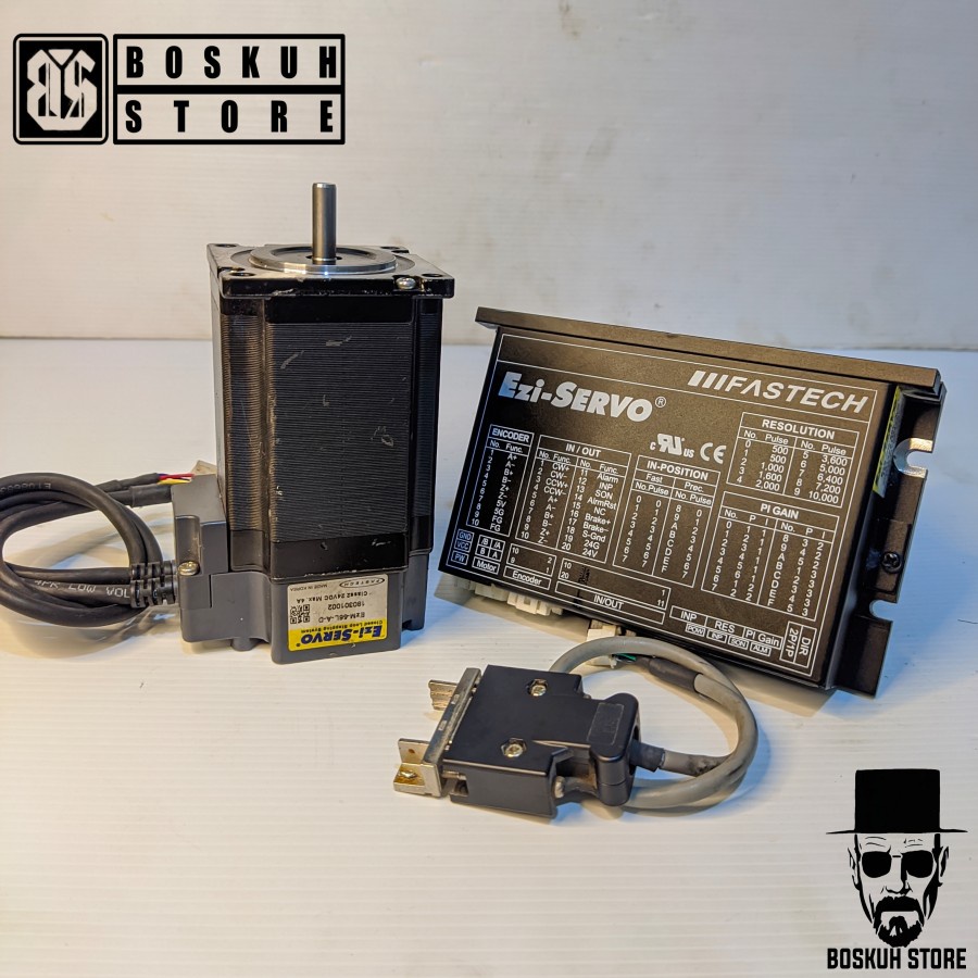 Jual Servo Motor Ezi - SERVO 24VDC 4A Ezm-56L-A-D Satu Set Fastech ...