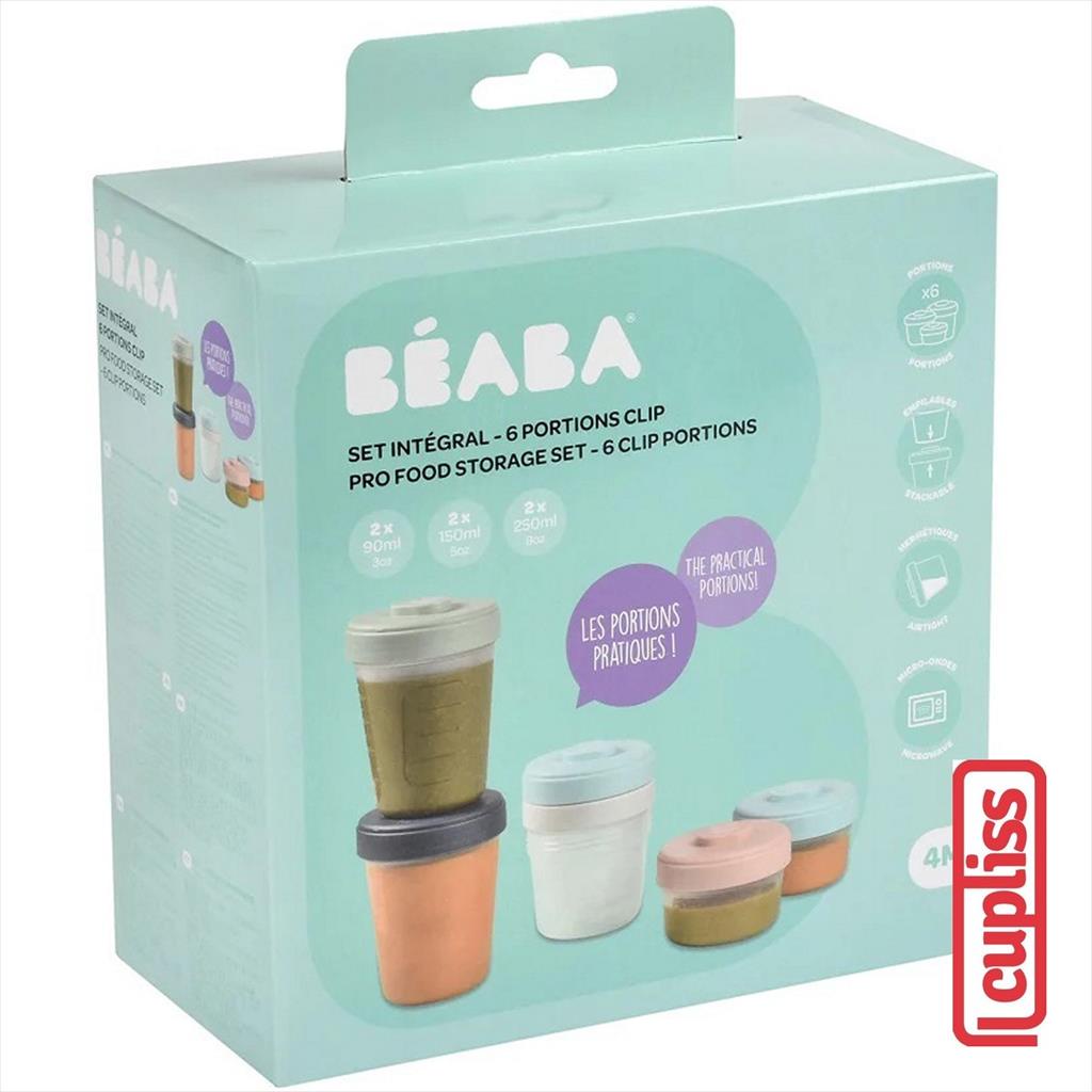 Jual BEABA Food Meal Storage Pro Set 6 Wadah MPASI | Shopee Indonesia