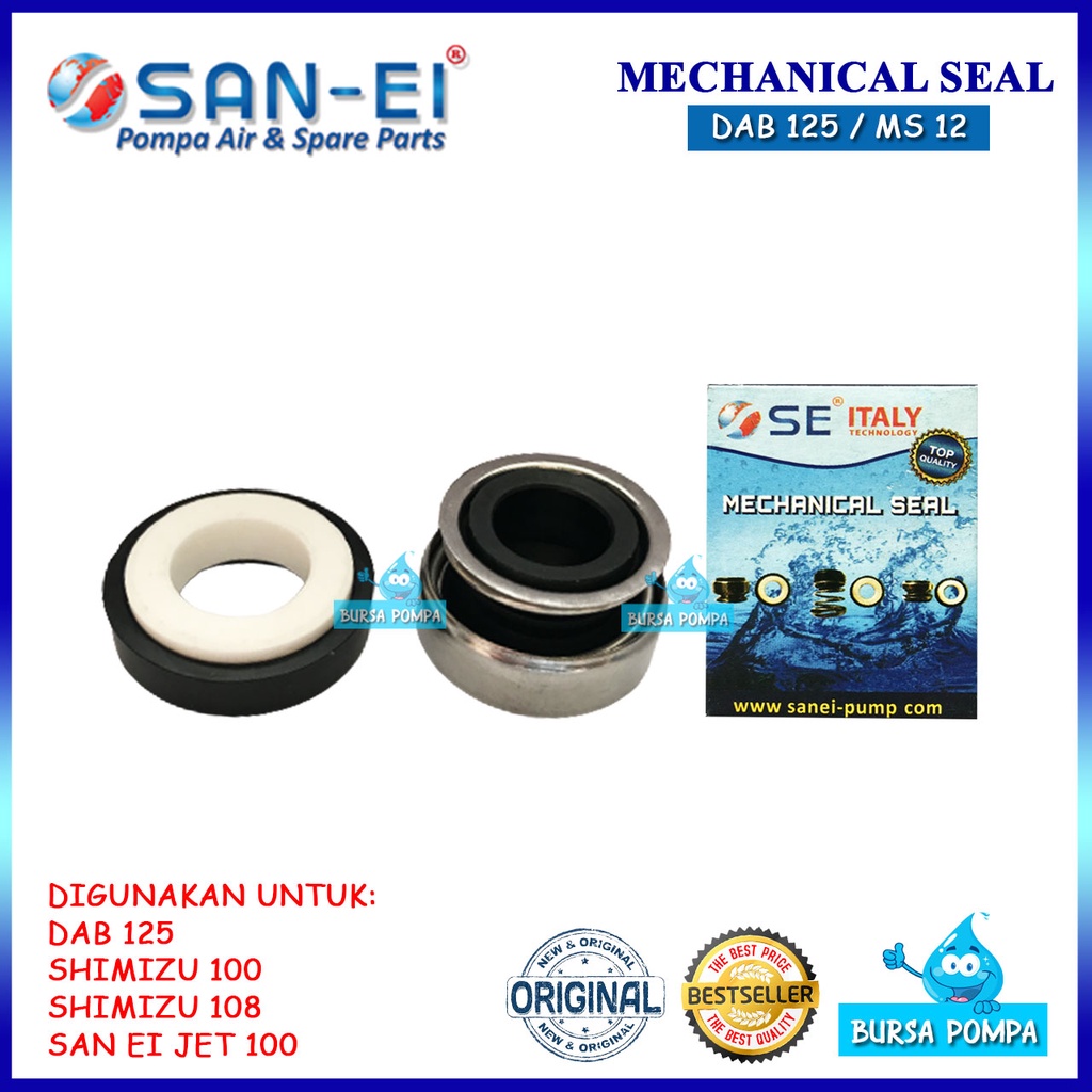 Jual Mechanical Seal DAB125 ORI SAN EI / Sil Mekanik MS 12 | Shopee Indonesia