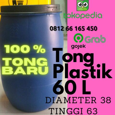 Jual Dust Bin 60 L Tempat Sampah Tong Plastik 60 L Baru Drum barang ...