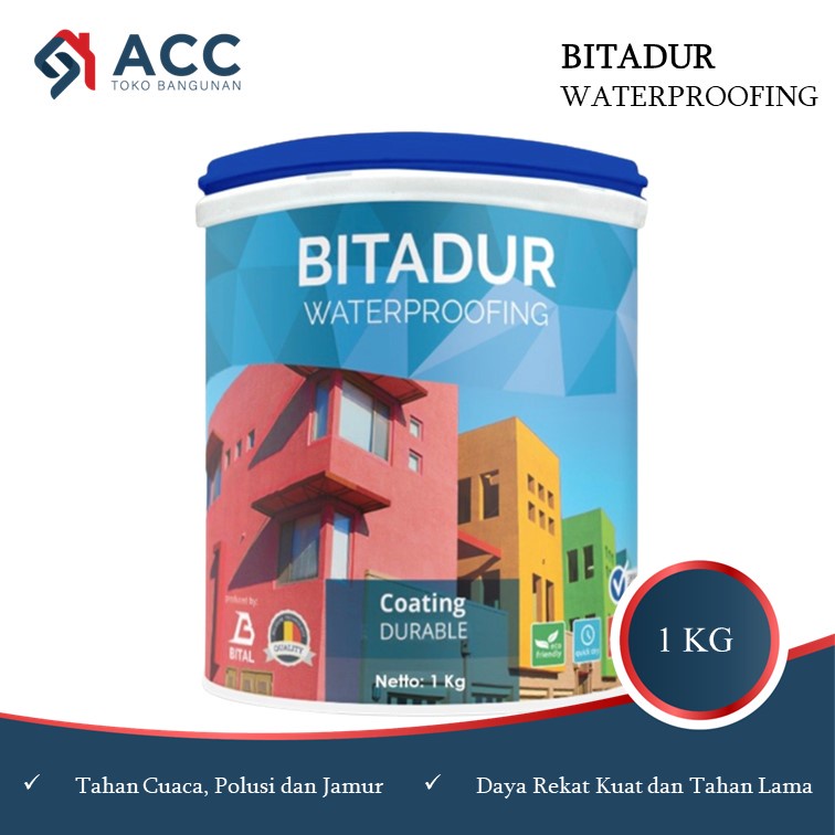 Jual Bitadur Cat Pelapis Anti Bocor Waterproof Exterior Ukuran 1 KG ...