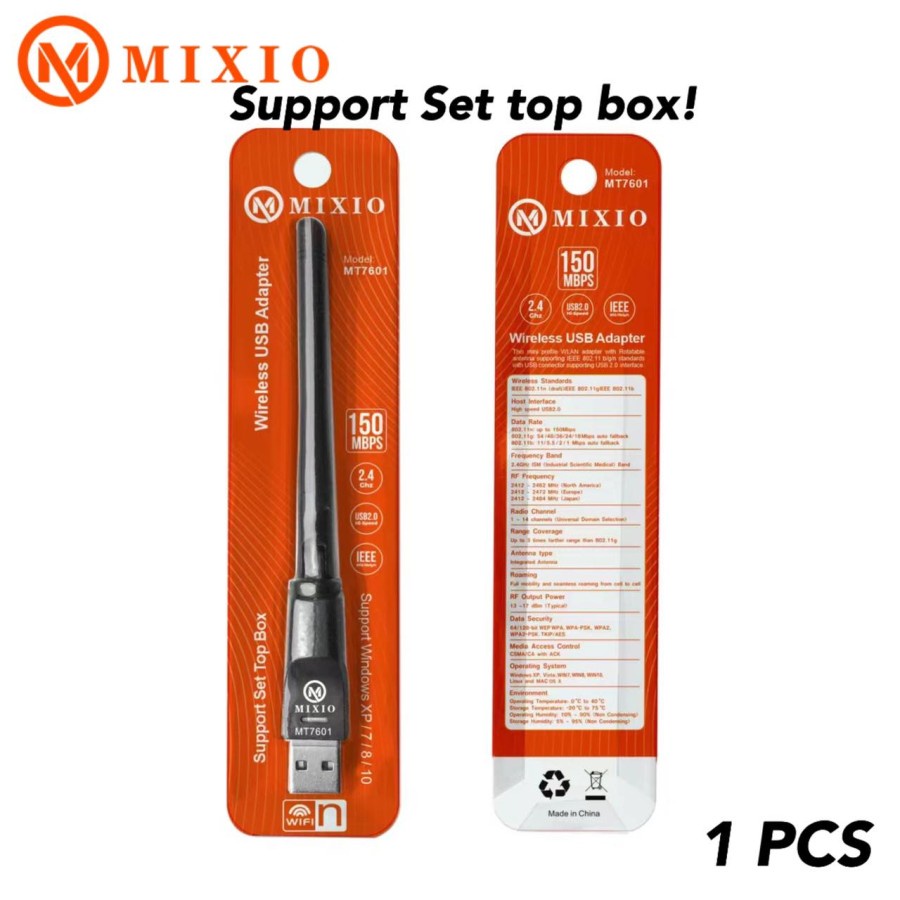 Jual MIXIO MT7601 USB Wifi Dongle Set Top Box Adapter Antena Wifi PC ...
