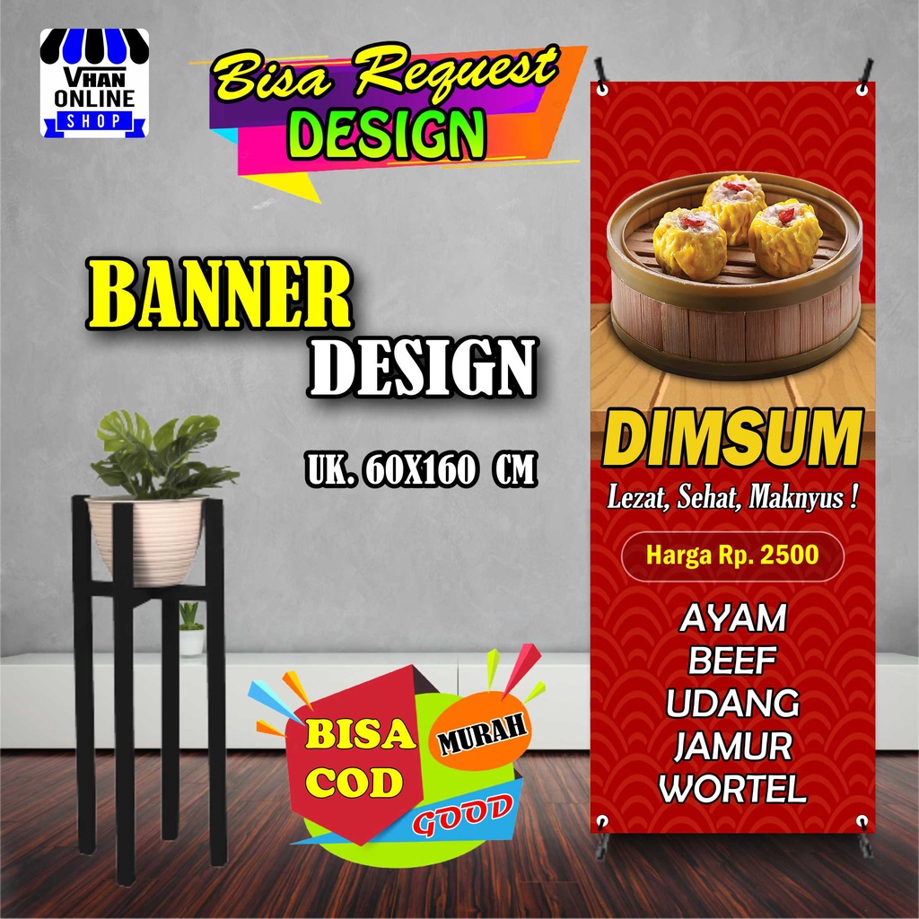 Jual Spanduk Banner Dimsum, Siomay, Makanan Viral Keren Simple | Shopee ...