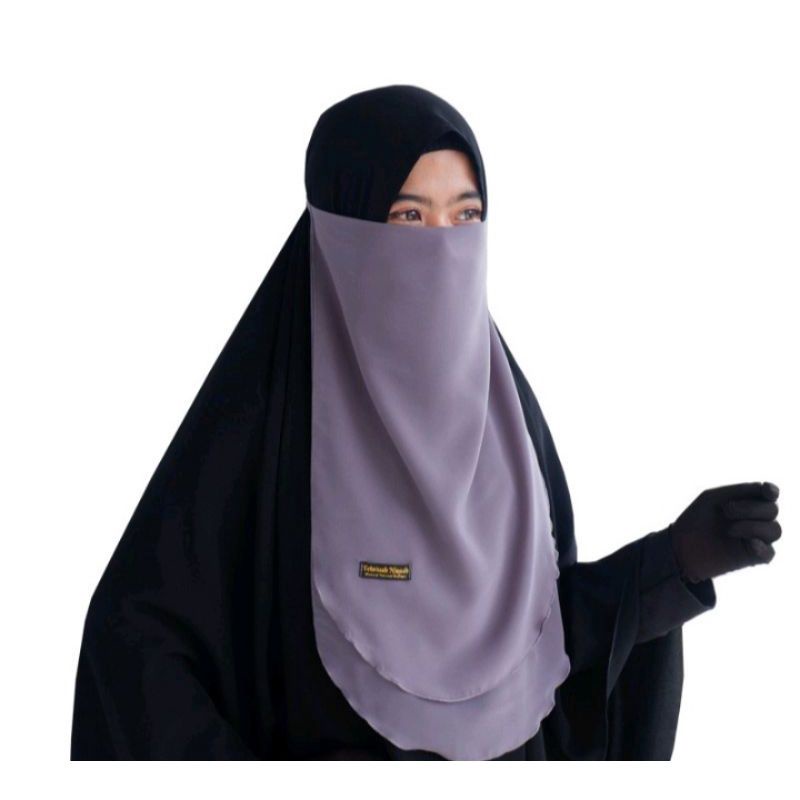 Jual Cadar tali karet bahan sifon Arab tanpa jahitan bawah mata | Shopee Indonesia