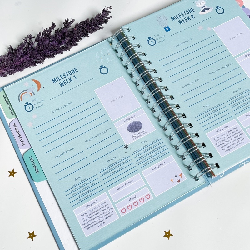 Jual Baby Journal / Baby Journal Custom Nama / Pregnancy Book / Jurnal ...
