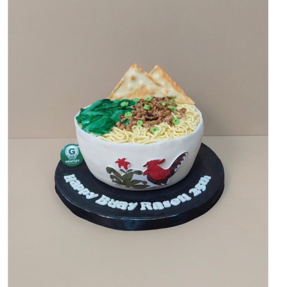 Jual REPLICA CAKE / MIE AYAM CAKE ULANG TAHUN UK 15CM | Shopee Indonesia