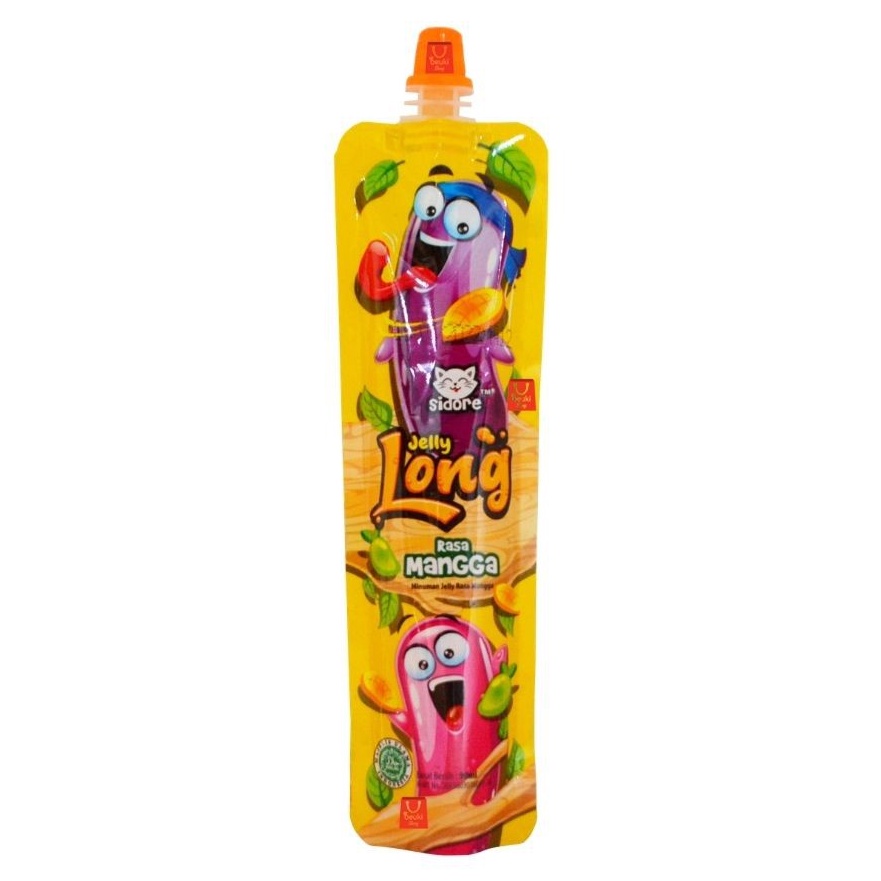 Jual SIDORE LONG JELLY 90ml ANGGUR MELON MANGGA STROBERI POUCH CEMILAN ...