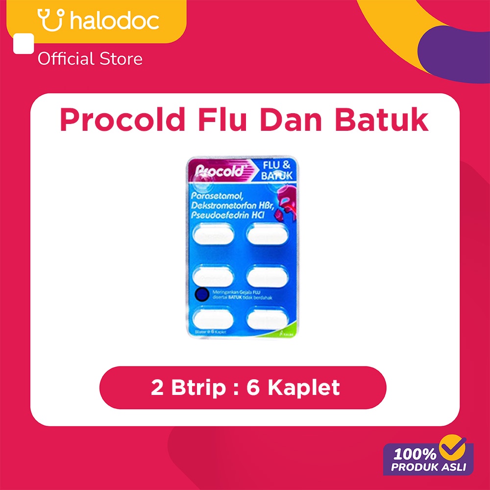 Jual Procold Flu Dan Batuk 6 Kaplet | Shopee Indonesia