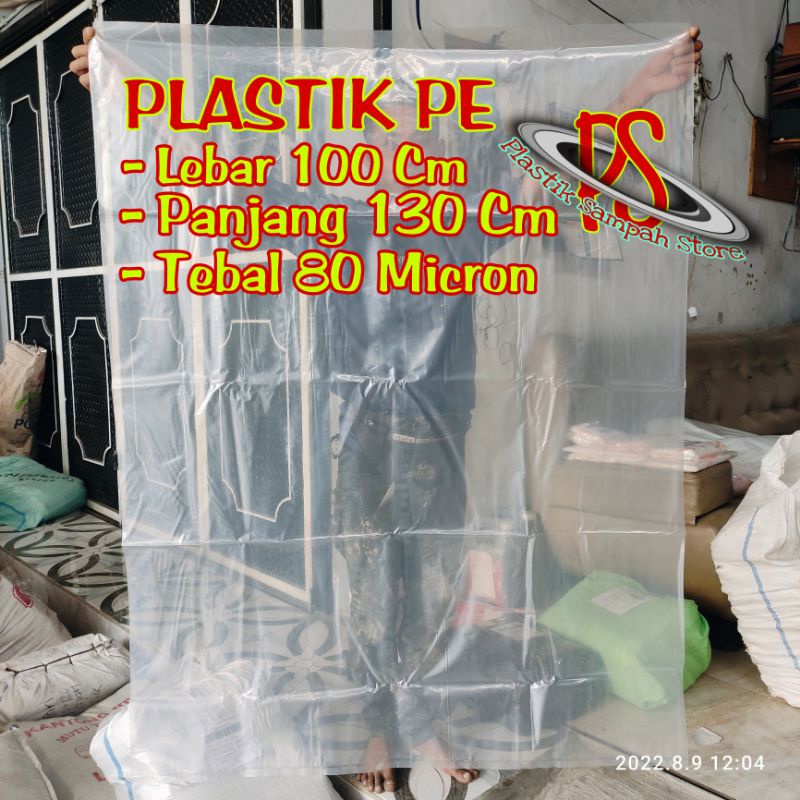 Jual Plastik PE Bening 100 x 130 Cm , Plastik Bening Tebal 100 Micron ...