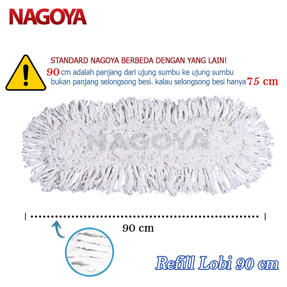 Jual Ktmstore Refill Pel Mop Lobby Sumbu Duster Lantai Pel Lobi Mop Nagoya 90cm 616 | Shopee ...